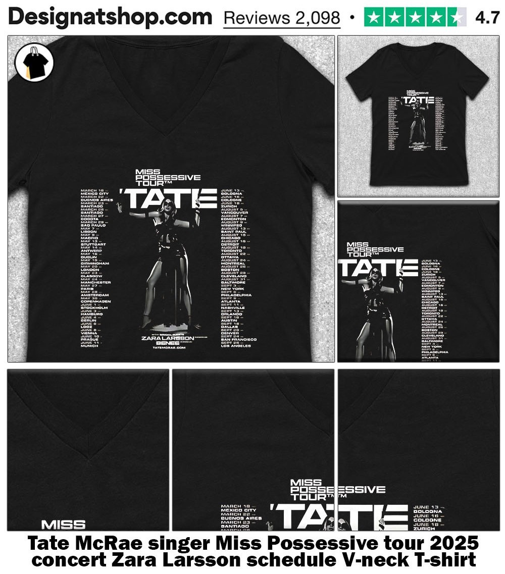 Tate McRae singer Miss Possessive tour 2025 concert Zara Larsson ...