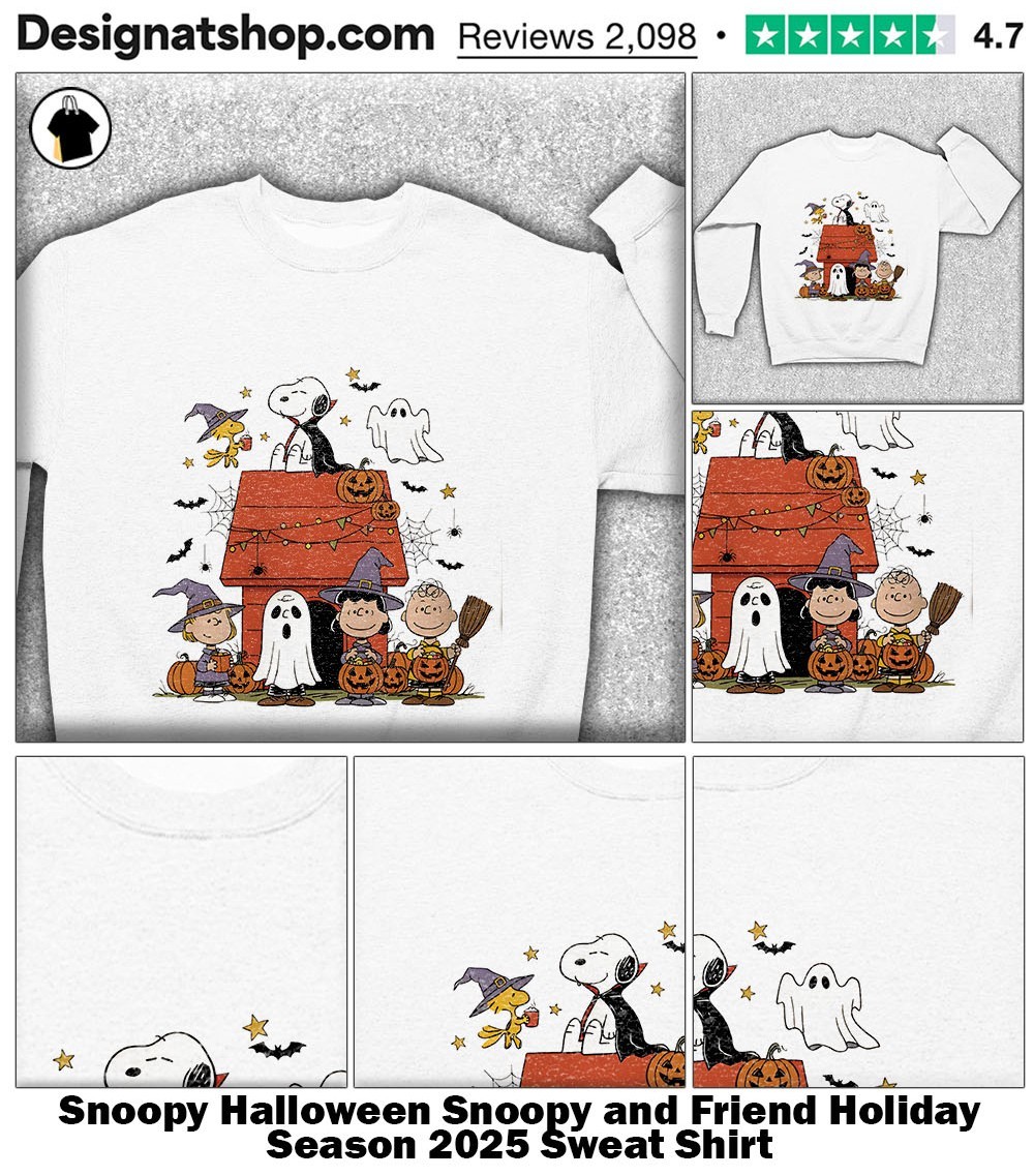 Snoopy Halloween Snoopy and Friend Holiday Season 2025 shirt, hoodie ...