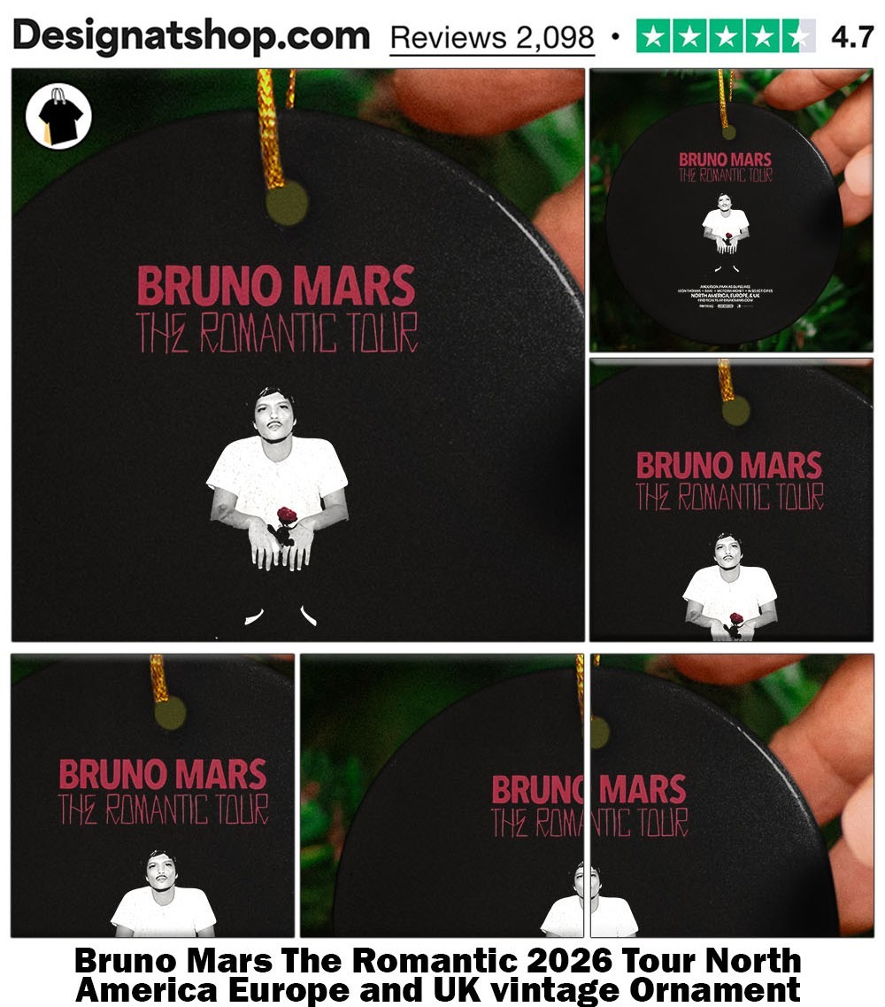Bruno Mars The Romantic 2026 Tour North America Europe and UK vintage ...