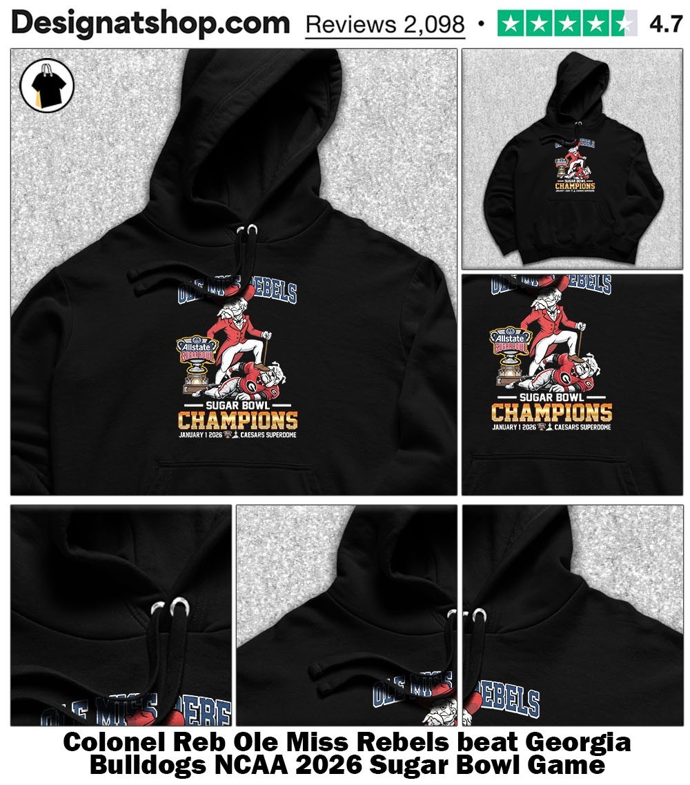 Colonel Reb Ole Miss Rebels beat Georgia Bulldogs NCAA 2026 Sugar Bowl ...