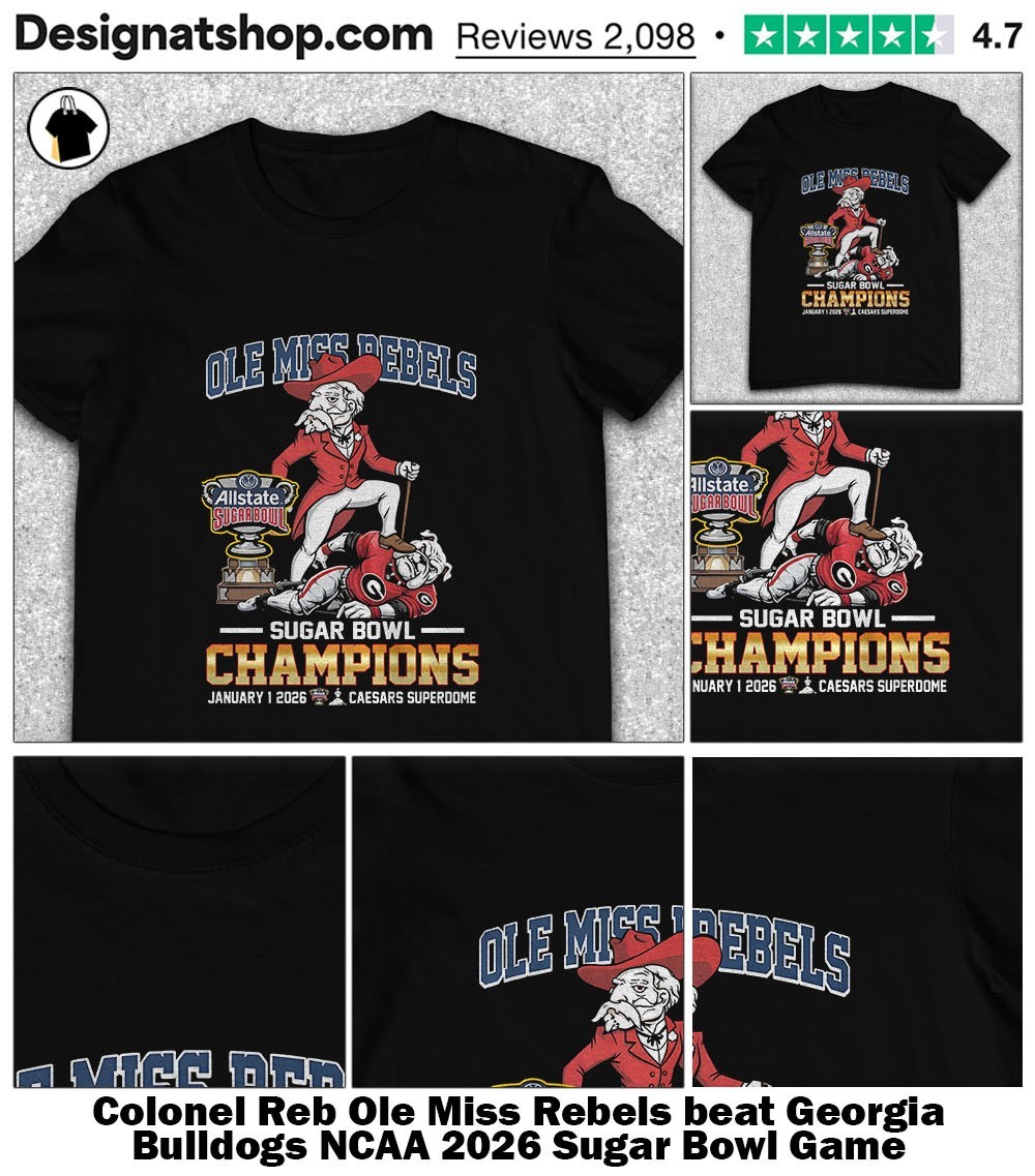 Colonel Reb Ole Miss Rebels beat Georgia Bulldogs NCAA 2026 Sugar Bowl ...