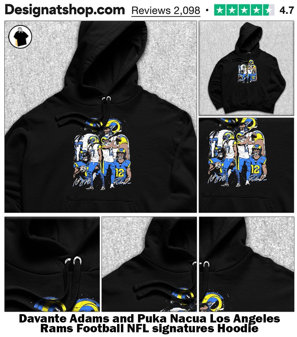 Davante Adams and Puka Nacua Los Angeles Rams Football NFL signatures ...