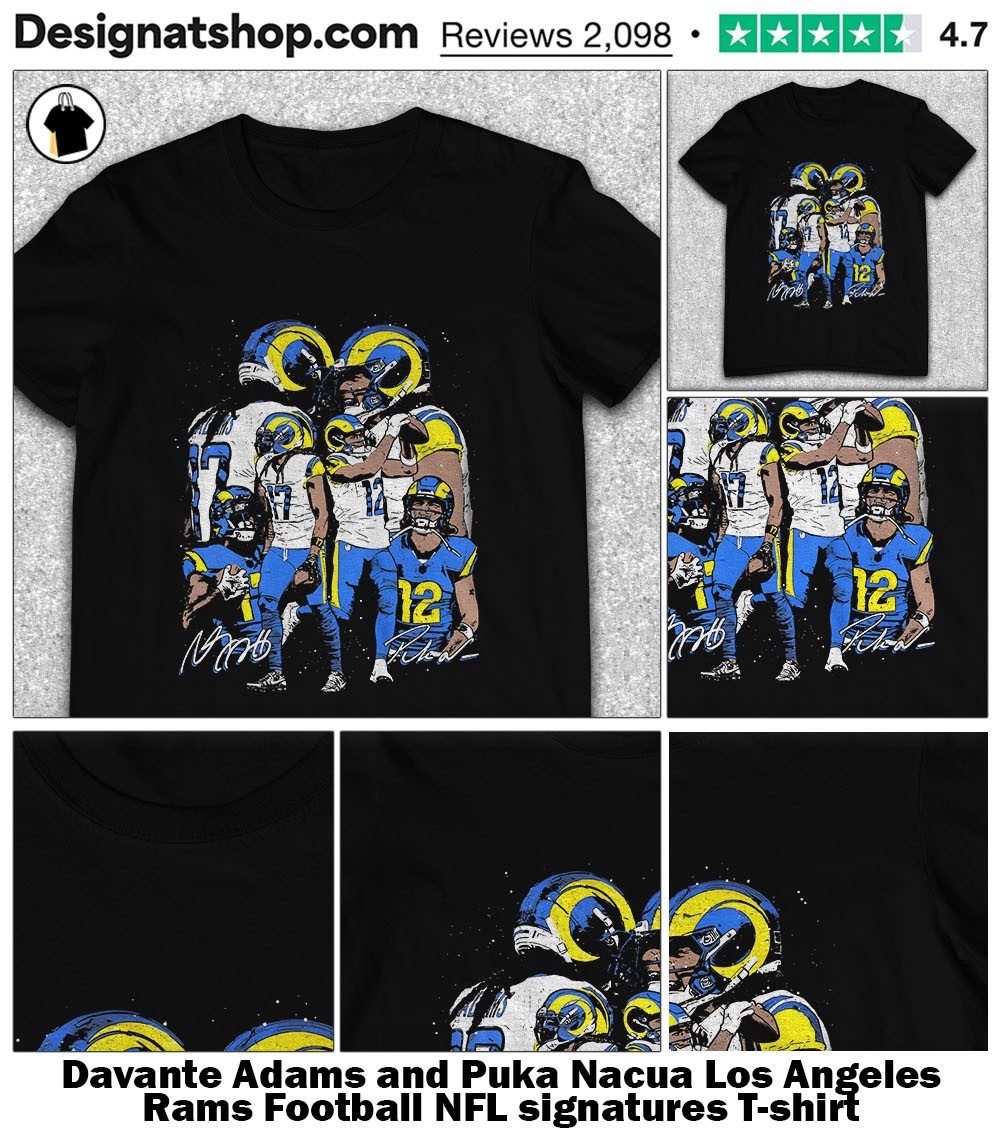 Davante Adams and Puka Nacua Los Angeles Rams Football NFL signatures ...