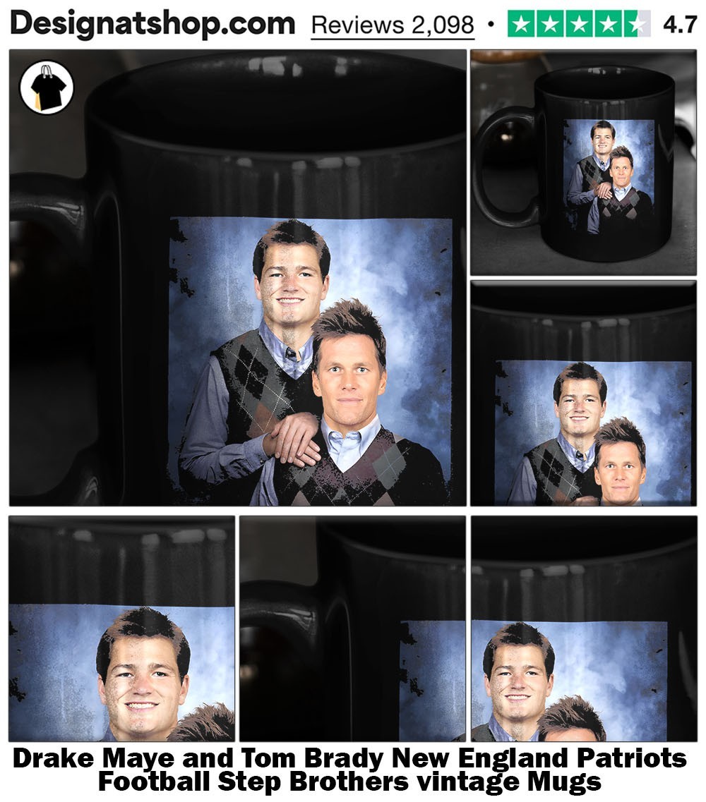 Drake Maye and Tom Brady New England Patriots Football Step Brothers ...