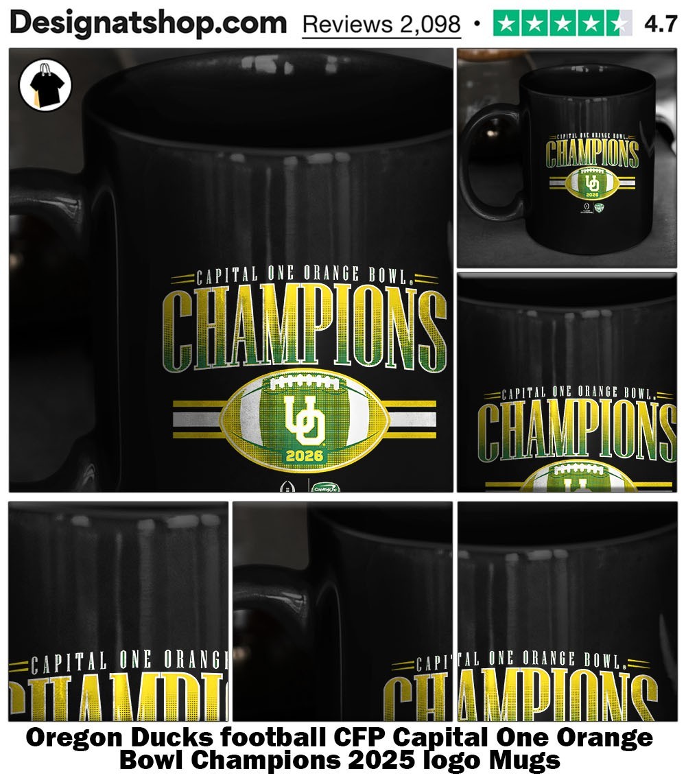 Oregon Ducks football CFP Capital One Orange Bowl Champions 2025 logo ...