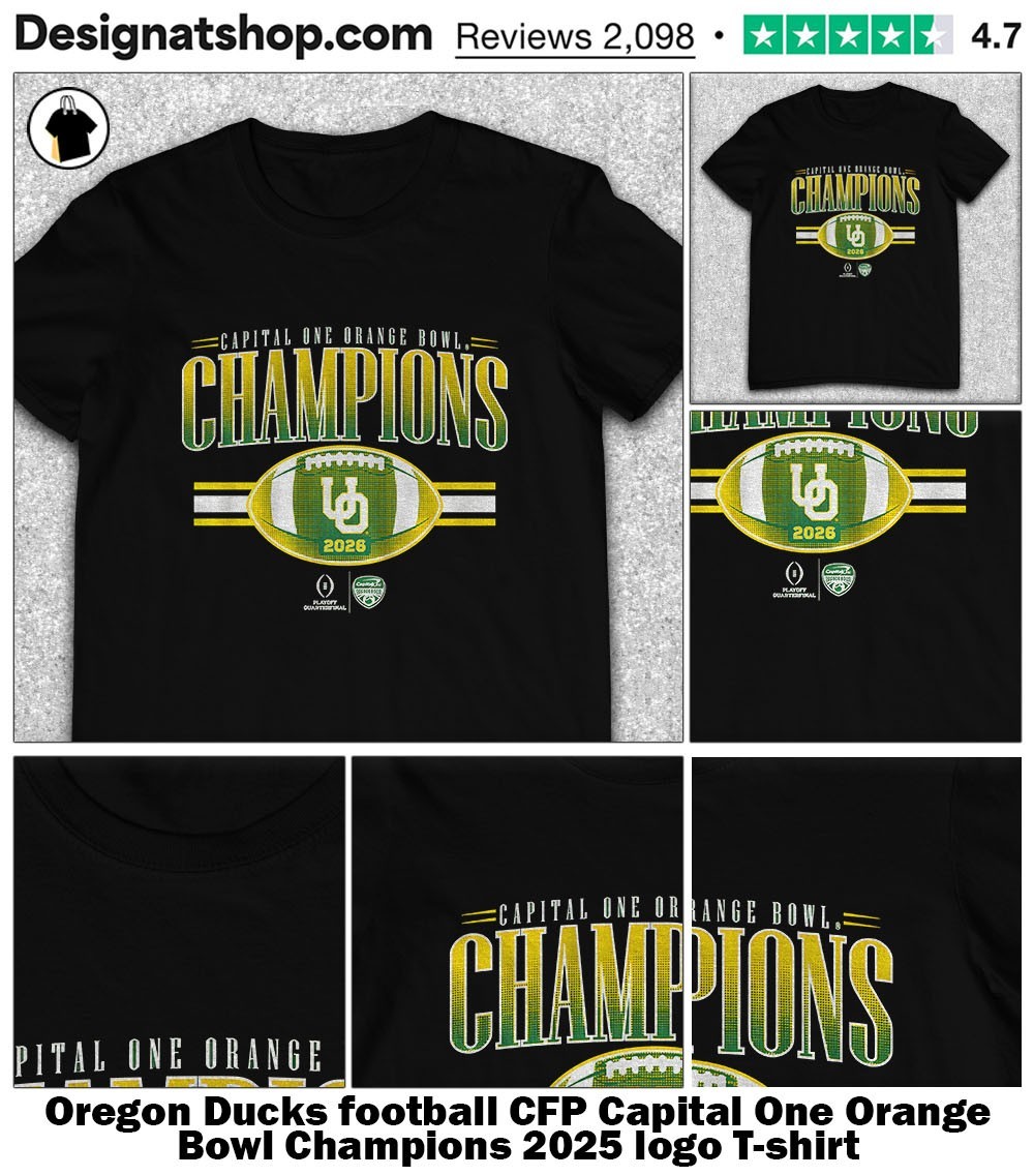 Oregon Ducks football CFP Capital One Orange Bowl Champions 2025 logo ...