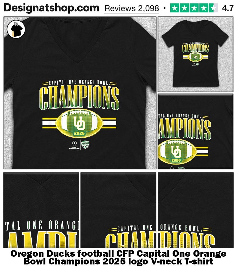 Oregon Ducks football CFP Capital One Orange Bowl Champions 2025 logo ...