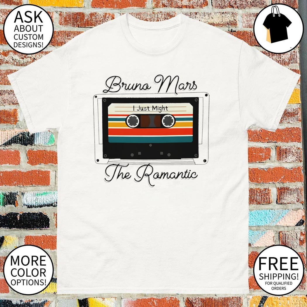 Bruno Mars cassette tape I just might The Romantic Tour 2026 shirt ...